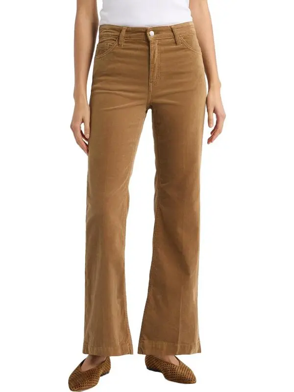 Mango Jolene Flare Corduroy Jeans - Medium Brown