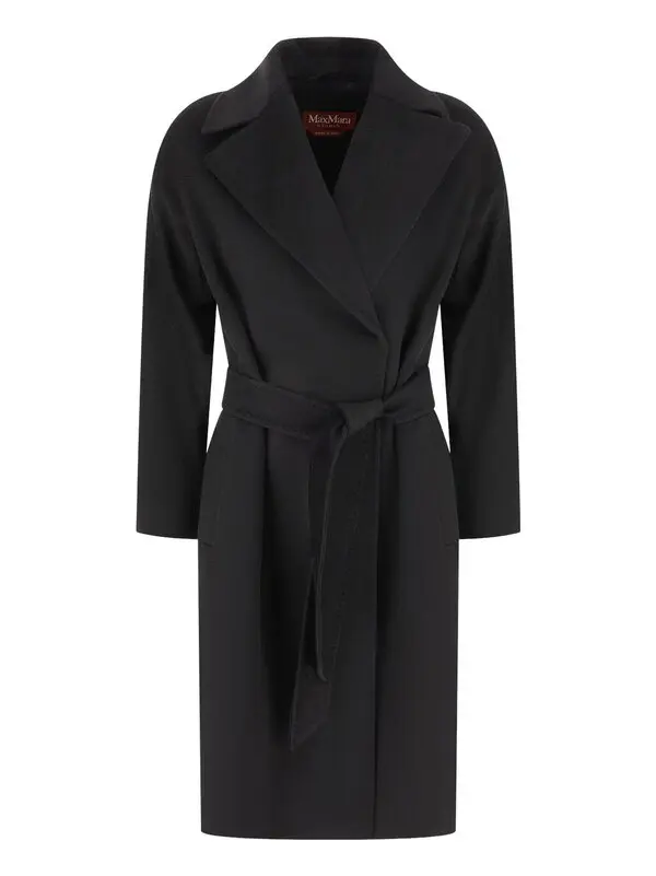 Max Mara Clothing Coats - Black