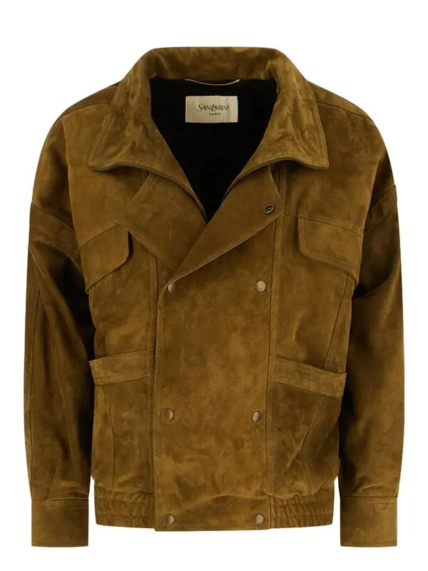 Saint Laurent Clothing Jackets - Green