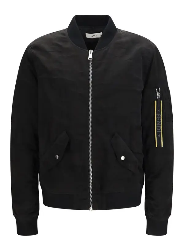 Fendi Nylon Bomber - Black