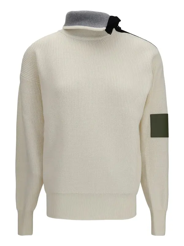 Loewe High-neck Wool Sweater - White