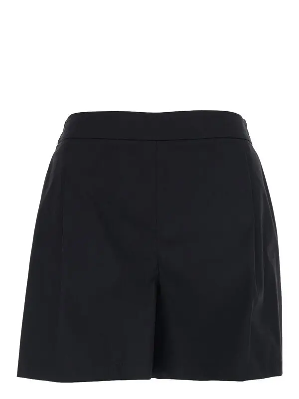 LEPLAIN Cotton Blend Semi-elasticated Waist Shorts For - Black