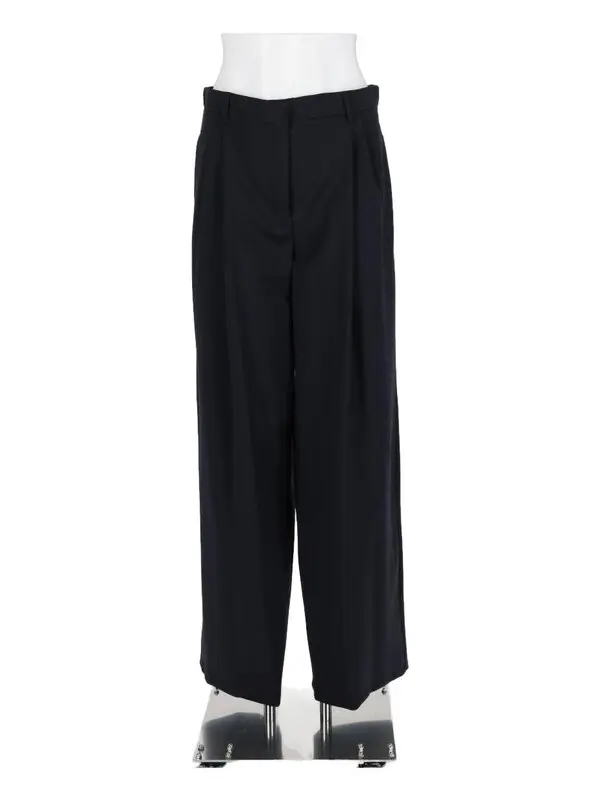 Max Mara Pantolone In Tela Di Lana - Blue