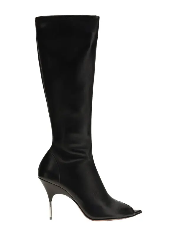 Amina Muaddi Bruna High Boots - Black