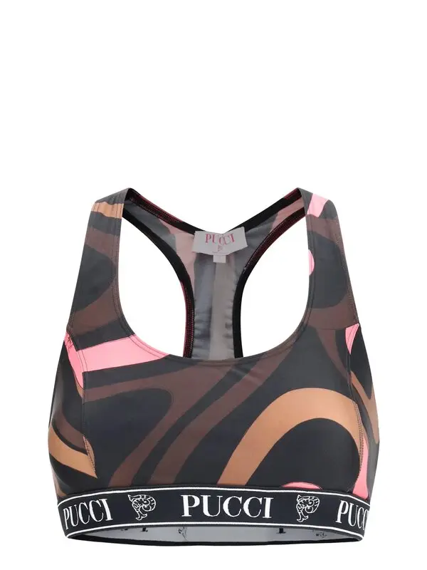 Emilio Pucci Marmo Print Sports Top - Multicolor