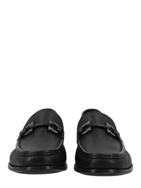 FERRAGAMO Mocassino Grandioso Con Ornamento Gancini - Black