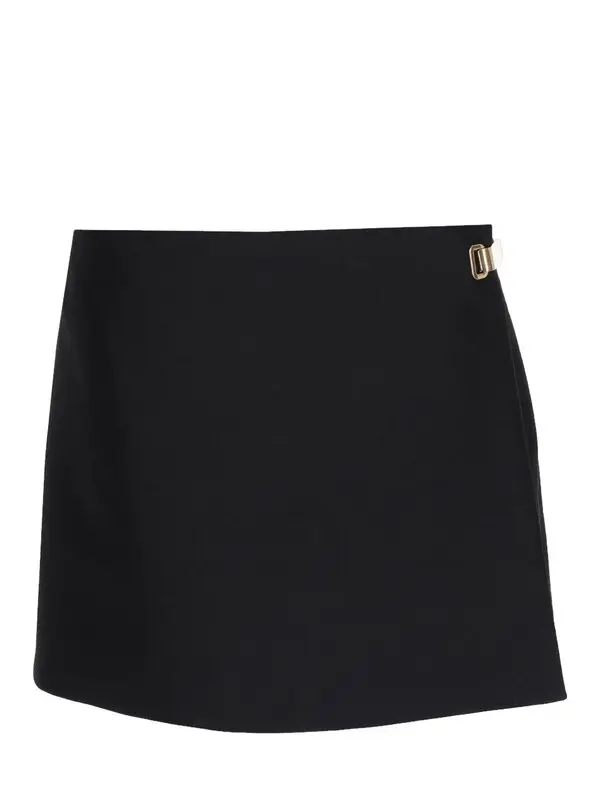 Balenciaga Skort In Twill Di Lana - Black