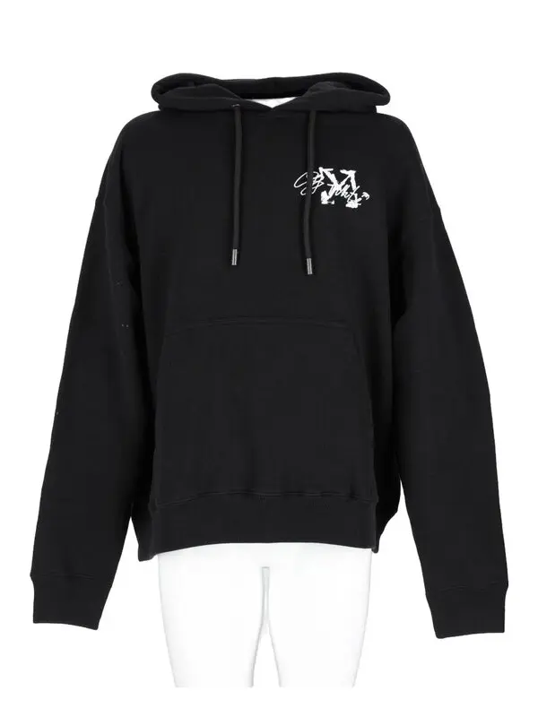 Off-White Felpa Con Logo - Black