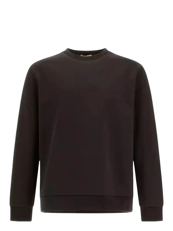 Herno Logo-embroidered Crew-neck Sweater - Brown
