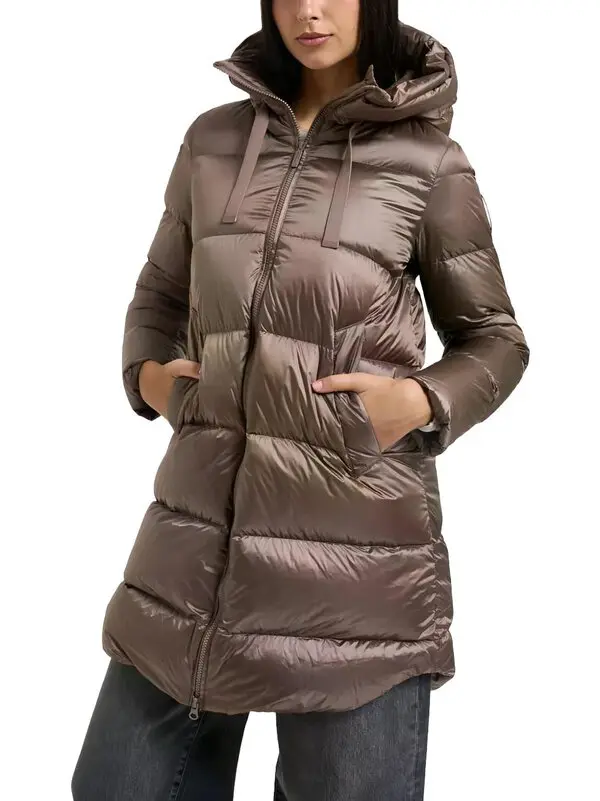 BOMBOOGIE Geneva Hooded Coat - Brown