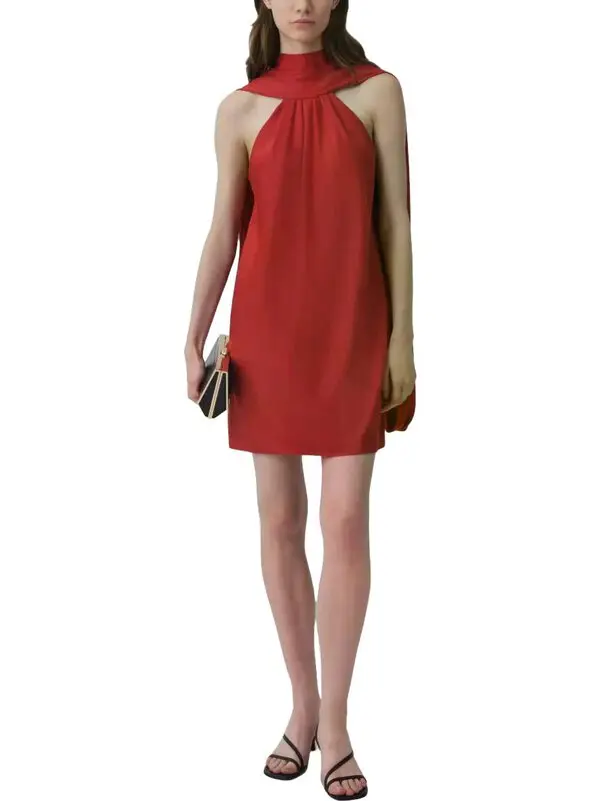 Simkhai Toni Cape-detail Mini Dress - Red