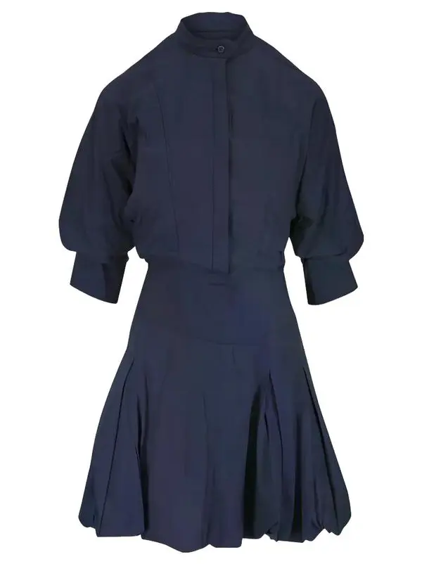 Simkhai Effie Pleated Mini Dress - Blue
