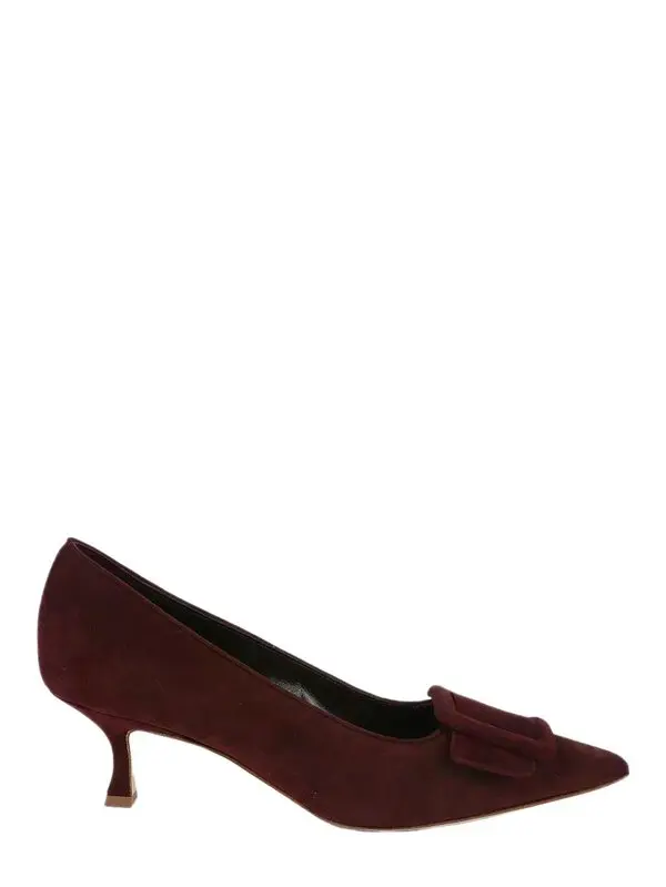 Manolo Blahnik Maysale Buckle-detail Pumps - Red