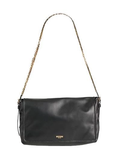 Moschino Shoulder Bag Leather - Black