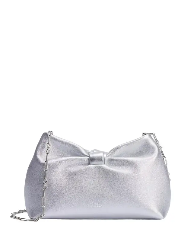 Dior Dioror Small Bow Bag - Silver