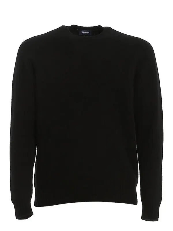 DRUMOHR Crew Neck Knit Sweater - Black