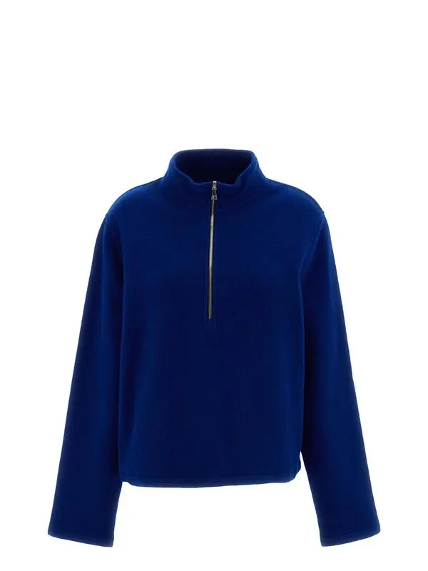 RIER Giacca Fleece City Wax In Lana - Blu