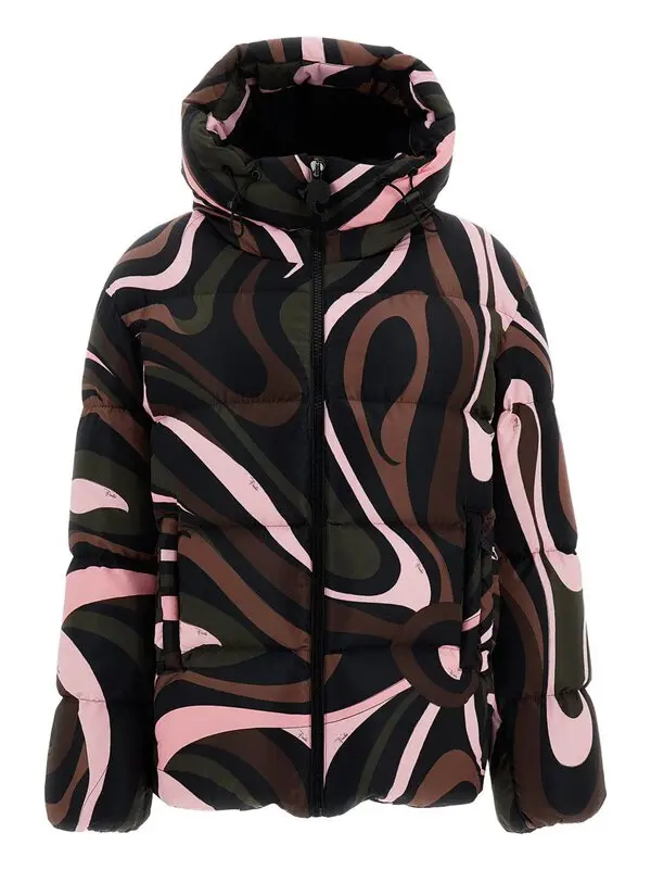 Emilio Pucci Piumino Stampa Iride - Multicolore