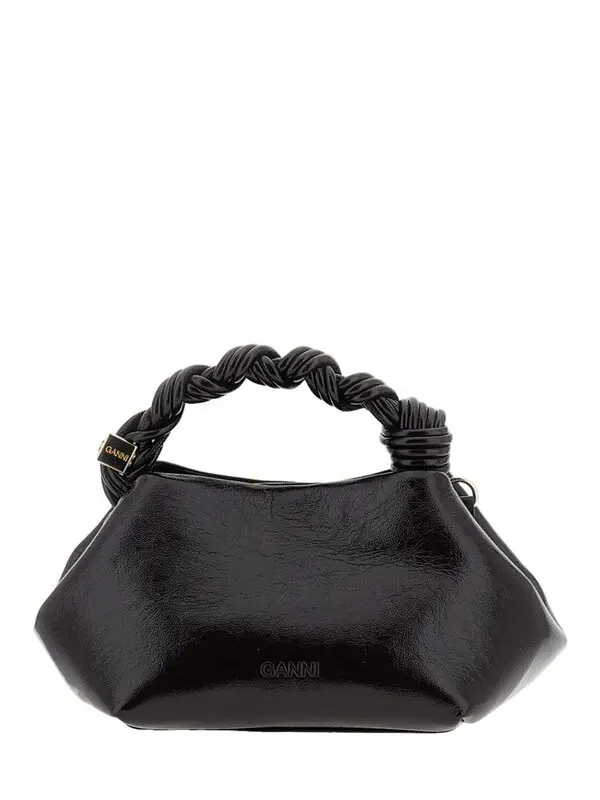 GANNI Borsa A Mano Small Bou Lucida - Marrone
