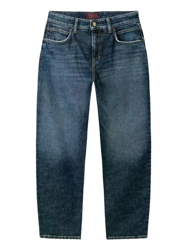 CAMBIO Elli Faded-effect Jeans - Blue