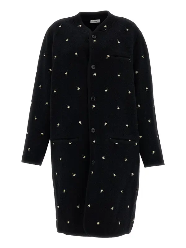 RIER Cappotto Corto Walker Krokus In Lana - Nero