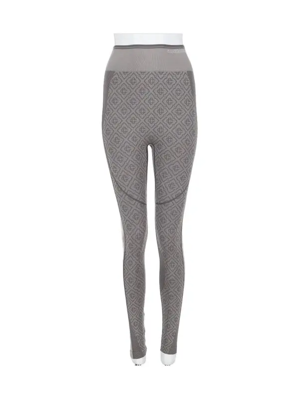 Casablanca Leggings Senza Cuciture Con Motivo Monogram - Gray