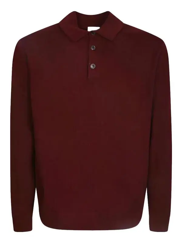 Paul Smith Cashmere Long-sleeve Polo Shirt - Red