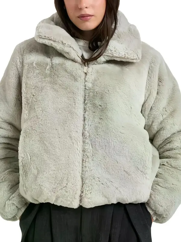 SAVE THE DUCK Reversible Faux-fur Jacket - Grey
