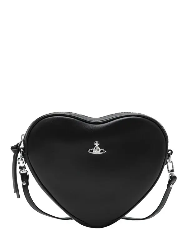 VIVIENNE WESTWOOD Alexa Heart Shoulder Bag - Black