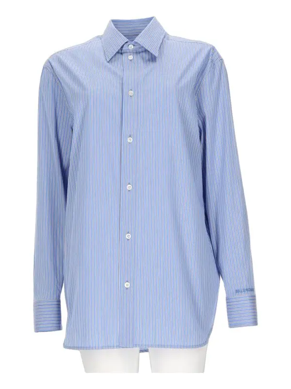 Balenciaga Camicia In Popeline Tecnico Ultra Fine - Multicolor