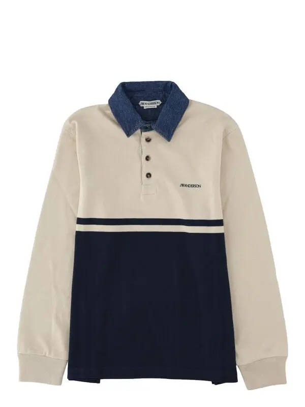 JW Anderson Polo In Cotone Con Logo - Multicolor