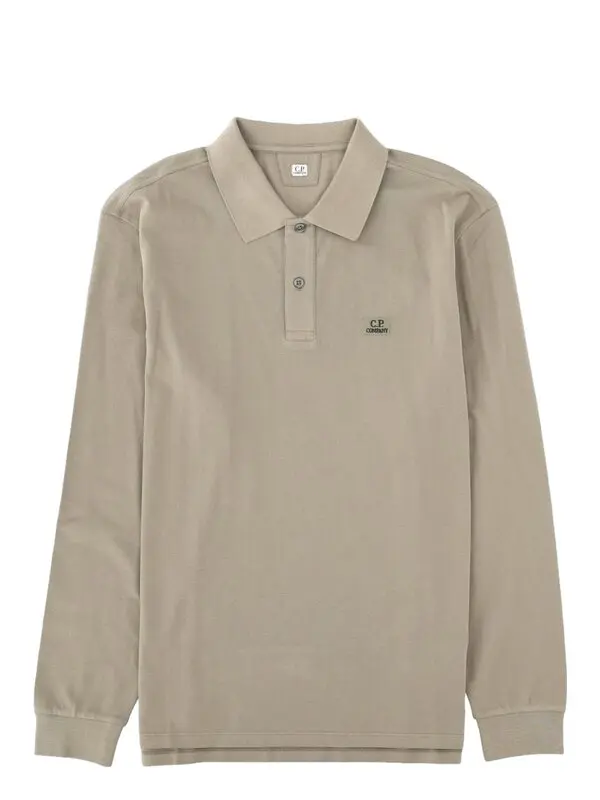 C.P. COMPANY Polo A Maniche Lunghe - Gray