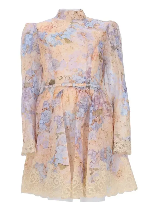 Zimmermann Mini Abito Con Inserti Valiant - Multicolor
