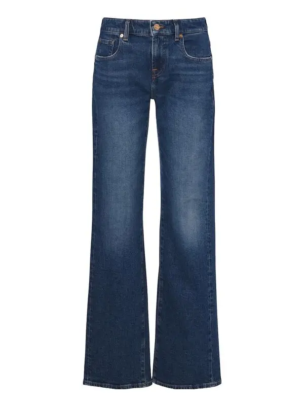 7 For All Mankind Low Tess Wide-leg Jeans - Blue