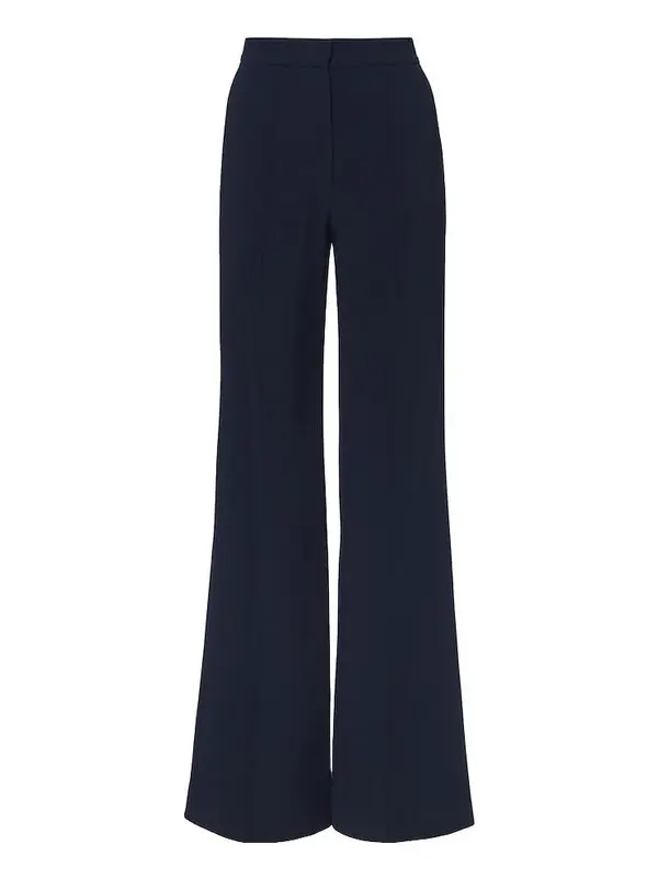 Elie Saab Crêpe Wide-leg Pants - Blue