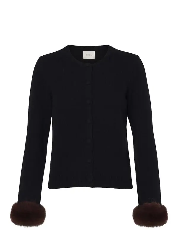 DÔEN Clara Cashmere Cardigan - Black