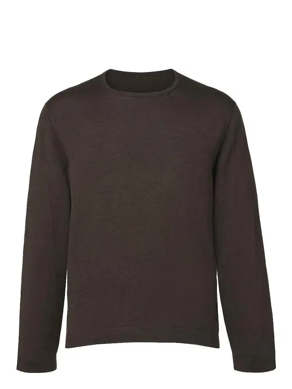 STOFFA Stòffa Wool And Silk Sweater - Brown