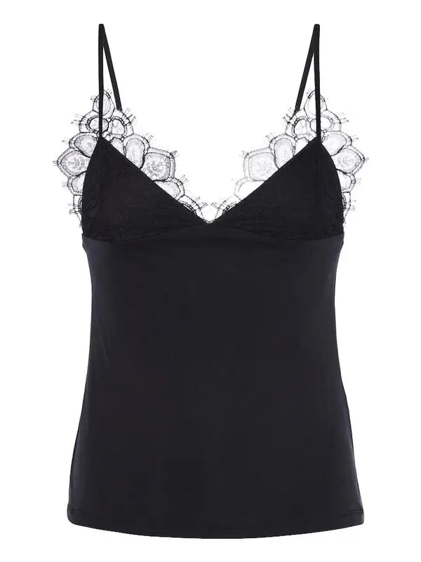 Coperni Lace-trimmed Camisole - Black