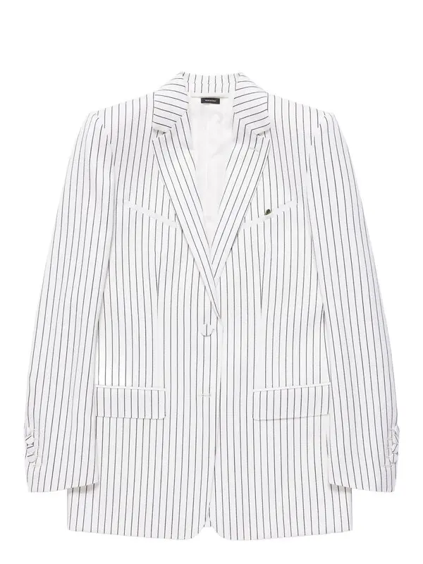 TOM FORD Striped Single-breasted Wool Western Jacket - Stripe