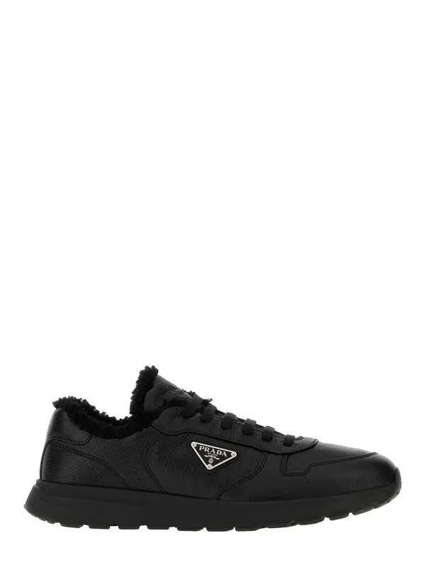Prada Leather Prax 2.0 Sneakers - Black