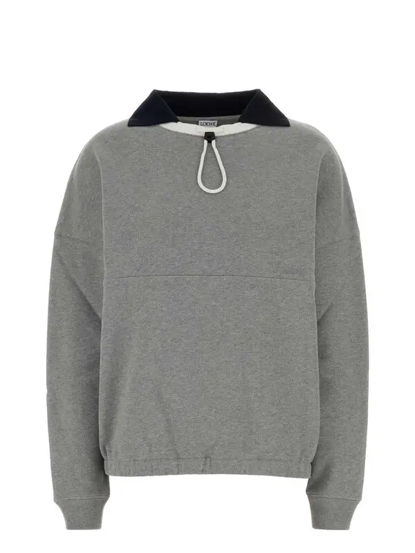 Loewe Grey Cotton Sweatshirt - Gray