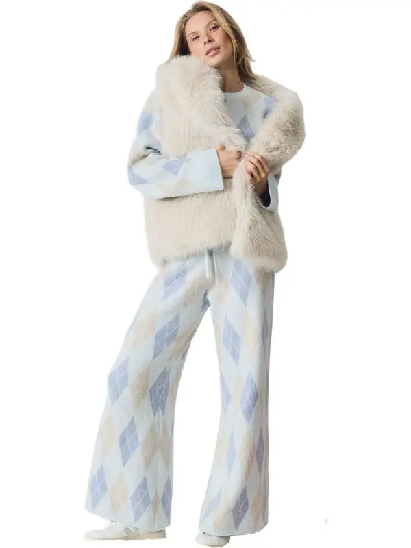 Splendid Raven Faux Fur Vest - Shell