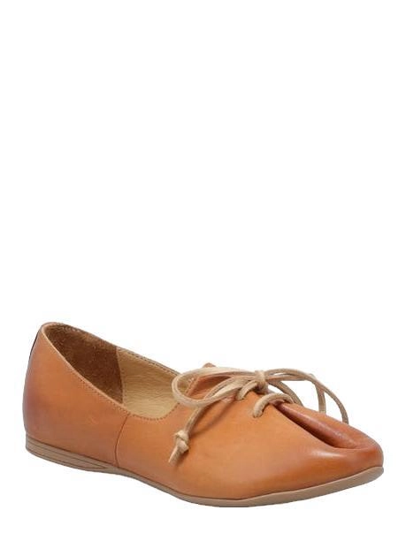 Miz Mooz Kamila Leather Flat - Brandy