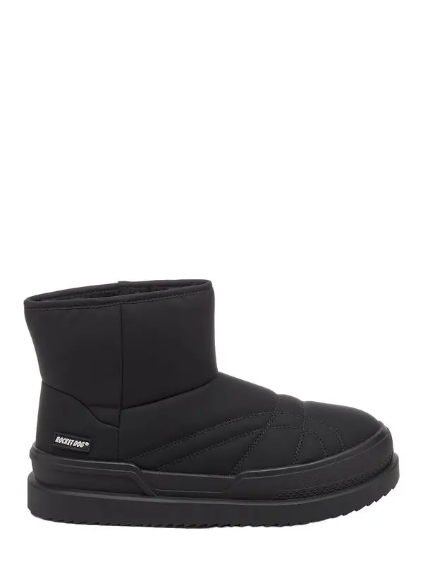 ROCKET DOG Ryder Faux Suede Platform Slipper Boots - Black
