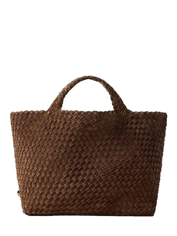 NAGHEDI St. Barths Medium Suede Tote Bag - Teak