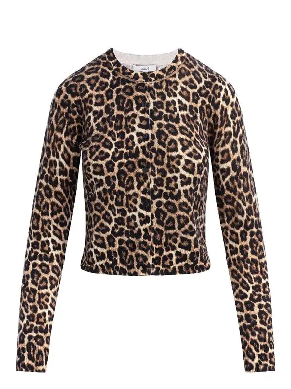 Joe's Jeans The Dani Wool-cashmere Cardigan - Leopard