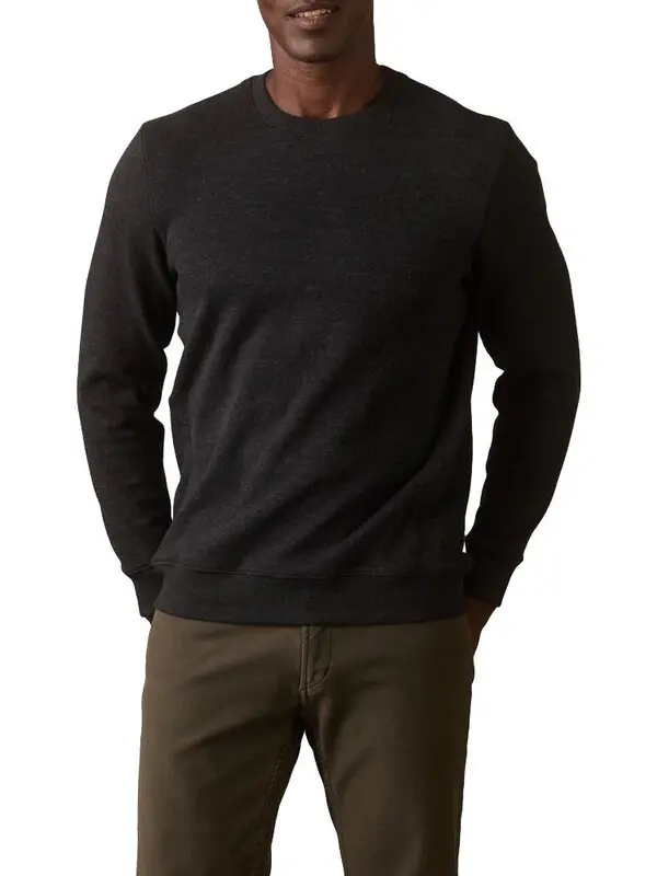 THE NORMAL BRAND Puremeso Fleece Pullover Sweater - Phantom