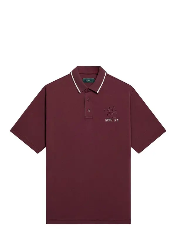 Kith Ivy Tipped Polo 'magma - Red