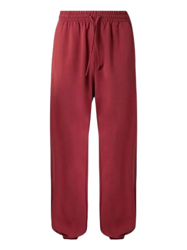 Palm Angels Brushed Palm Tree Sweatpants - Red