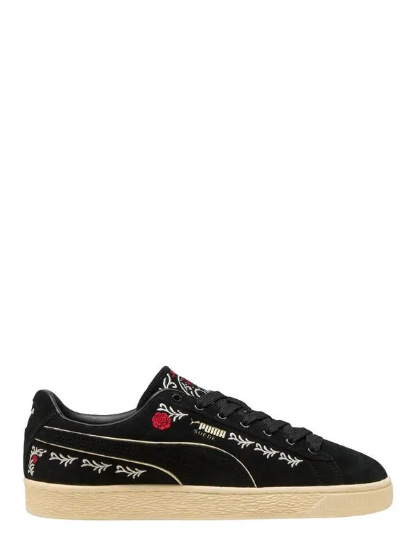 PUMA Suede Hasta La Muerte Buttercream Red Rhythm - Black